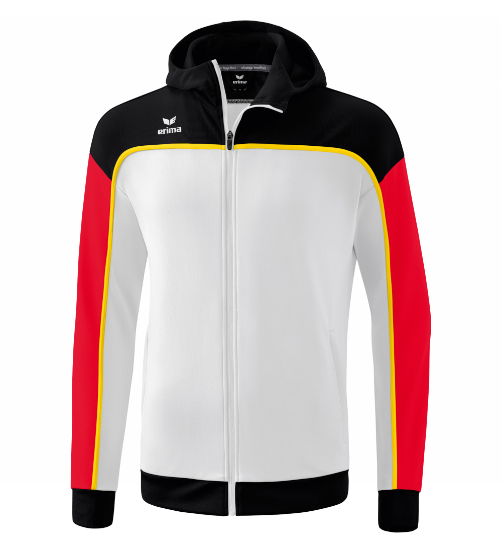 CHANGE by erima Training Jacket with hood white/black/red XXXL