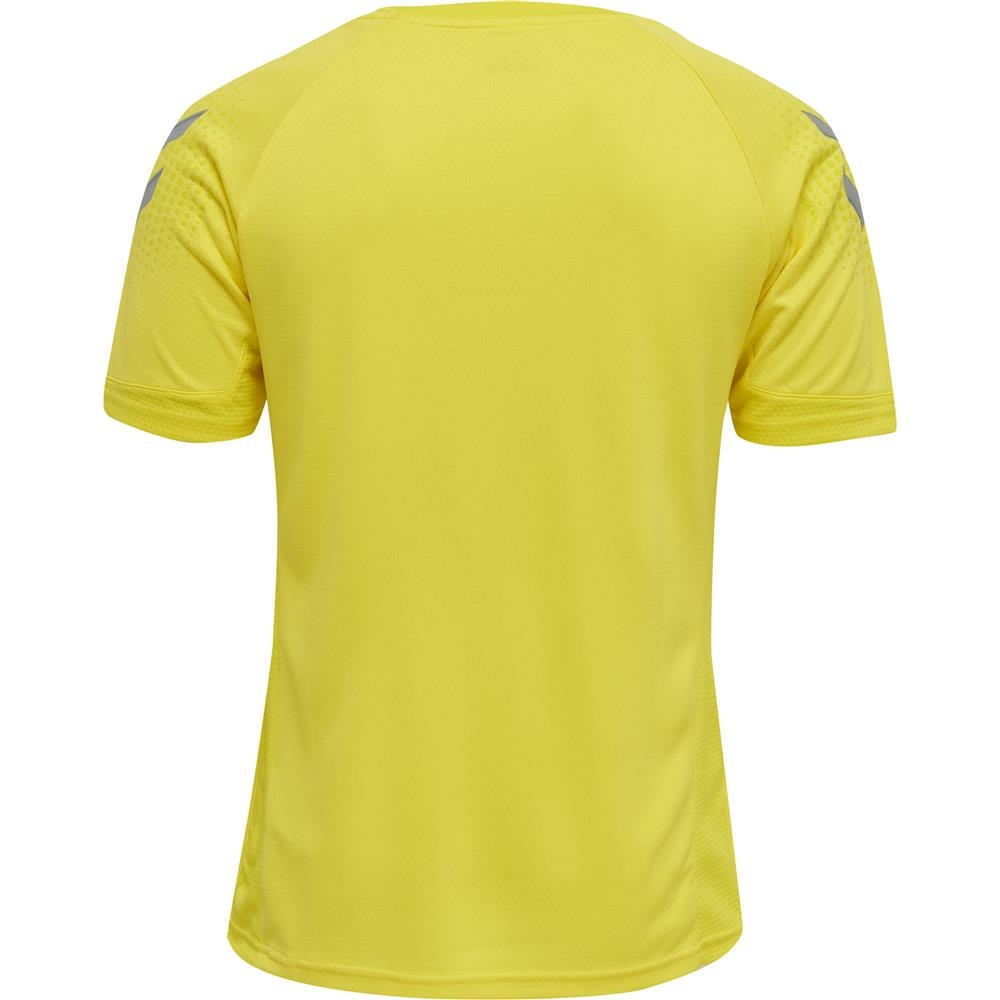 hmlLEAD S/S POLY JERSEY BLAZING YELLOW